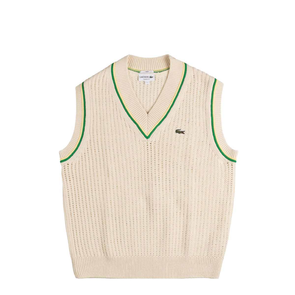 Lacoste Crochet Effect Sweater Vest