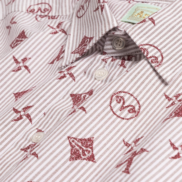 Aries Monogram Oxford Stripe Shirt » jetzt online kaufen!
