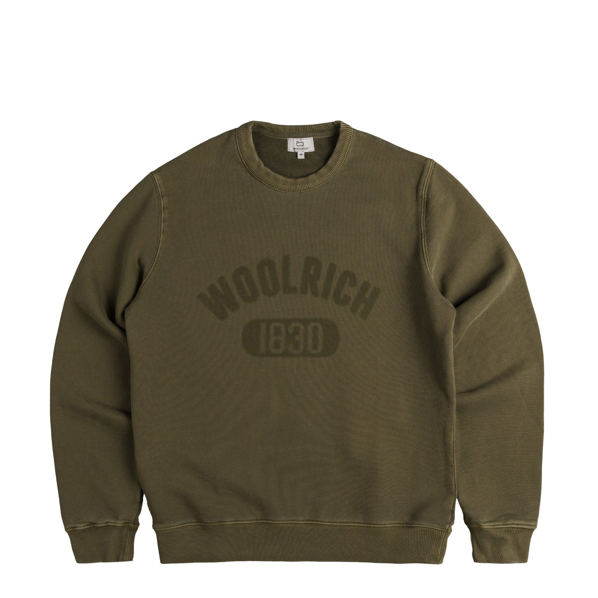 Woolrich Garment Dyed Logo Crewneck » dispo en ligne maintenant