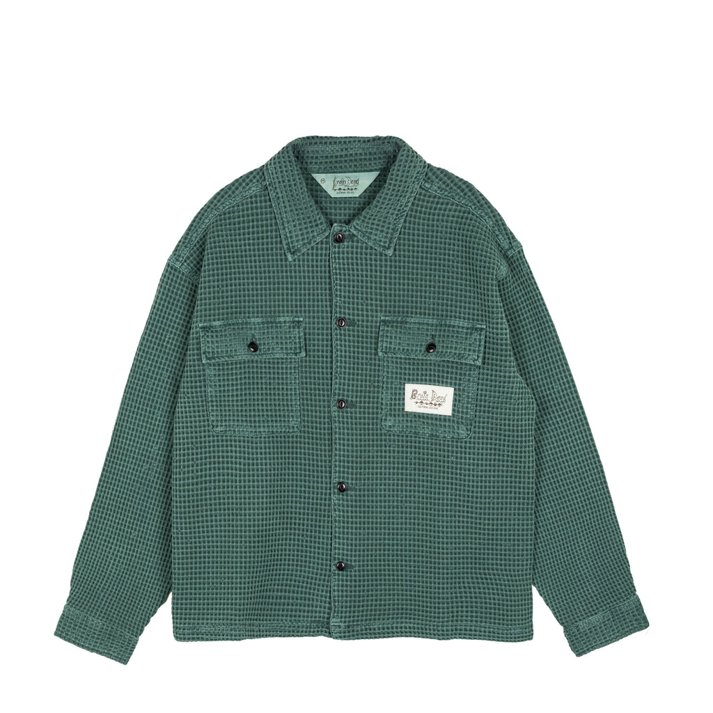Brain Dead Waffle Button Front Shirt | Apparel » Buy online now!