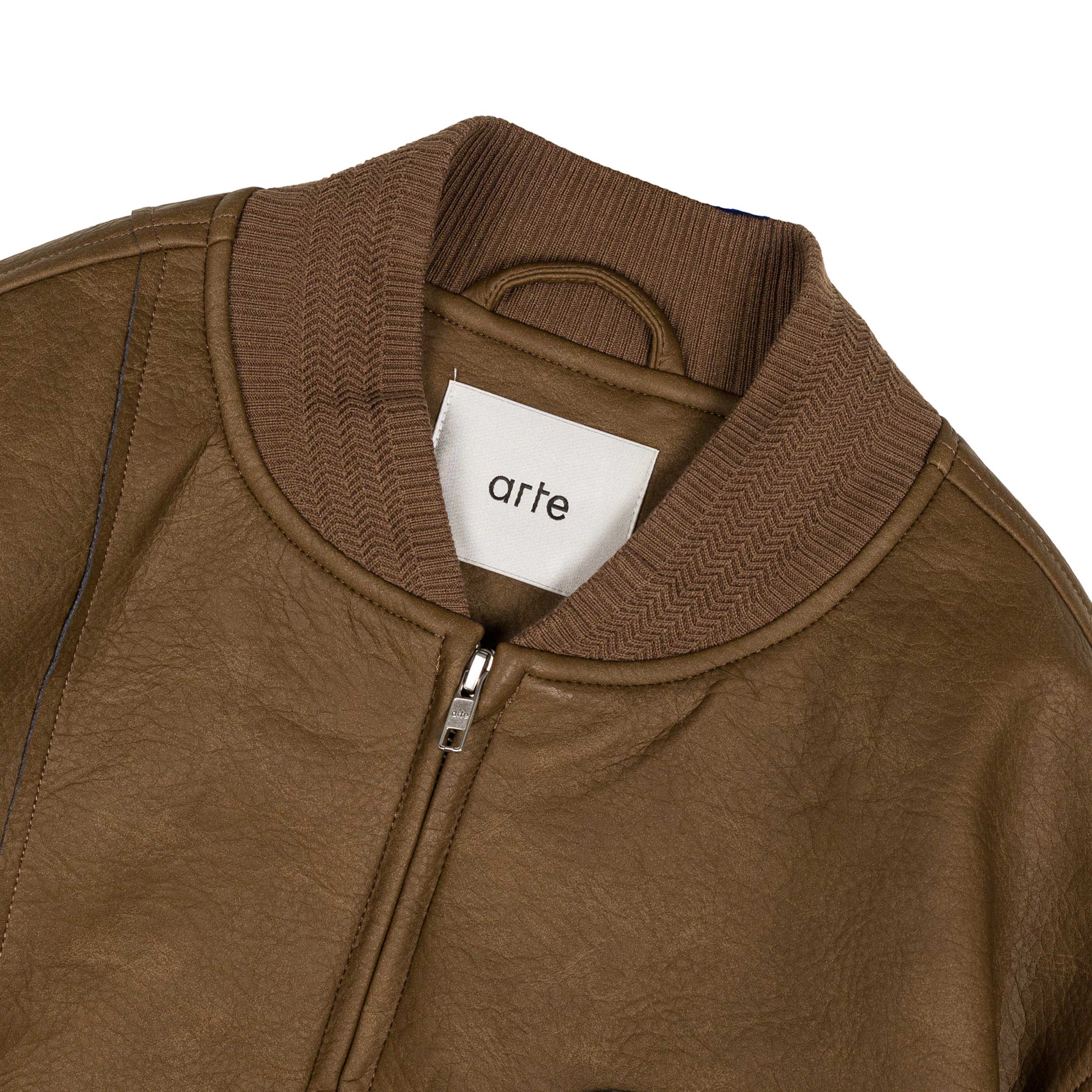 Arte Antwerp Leather Varsity Jacket » jetzt online kaufen!