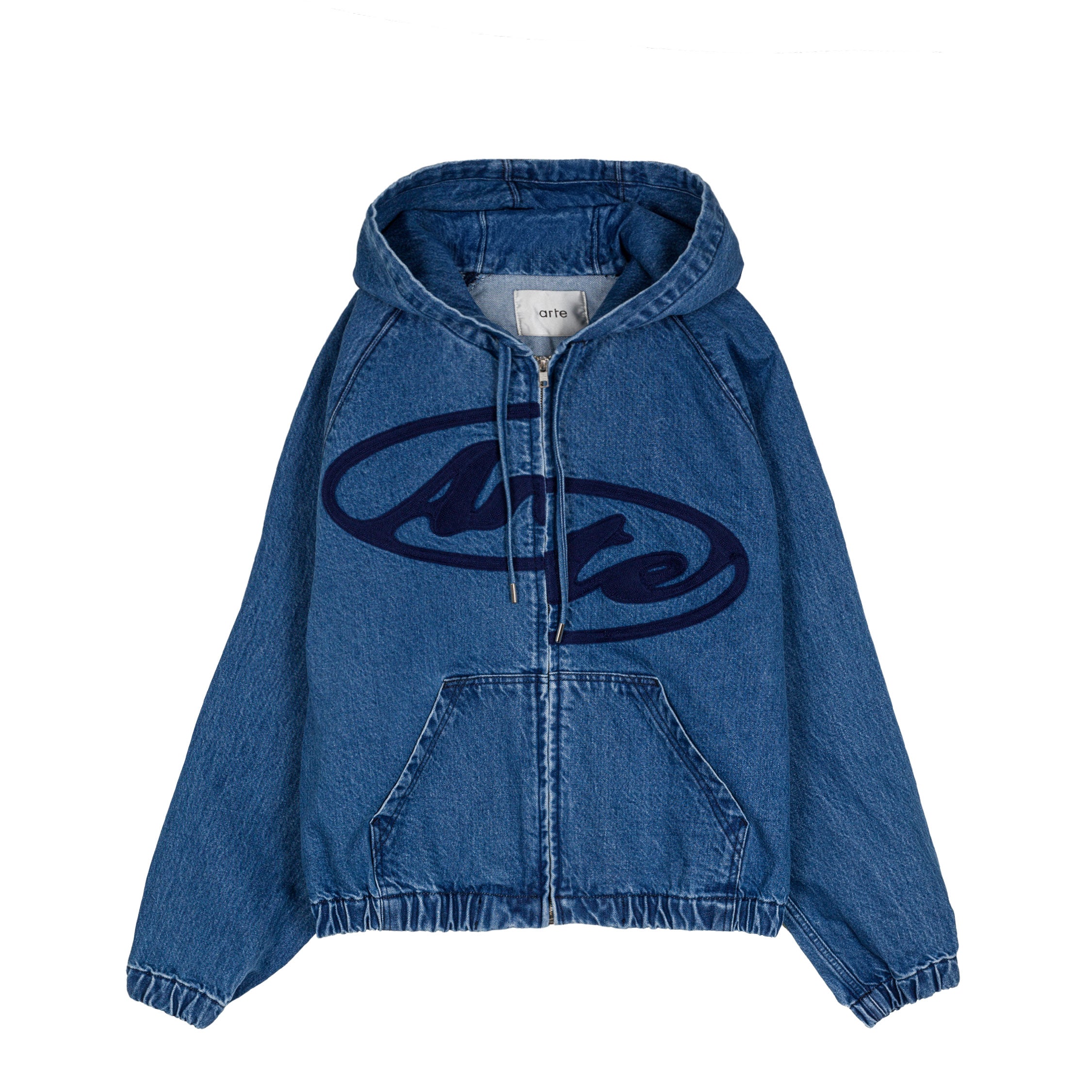 Arte Antwerp Split Logo Denim Hood Jacket | Apparel » Buy online now!