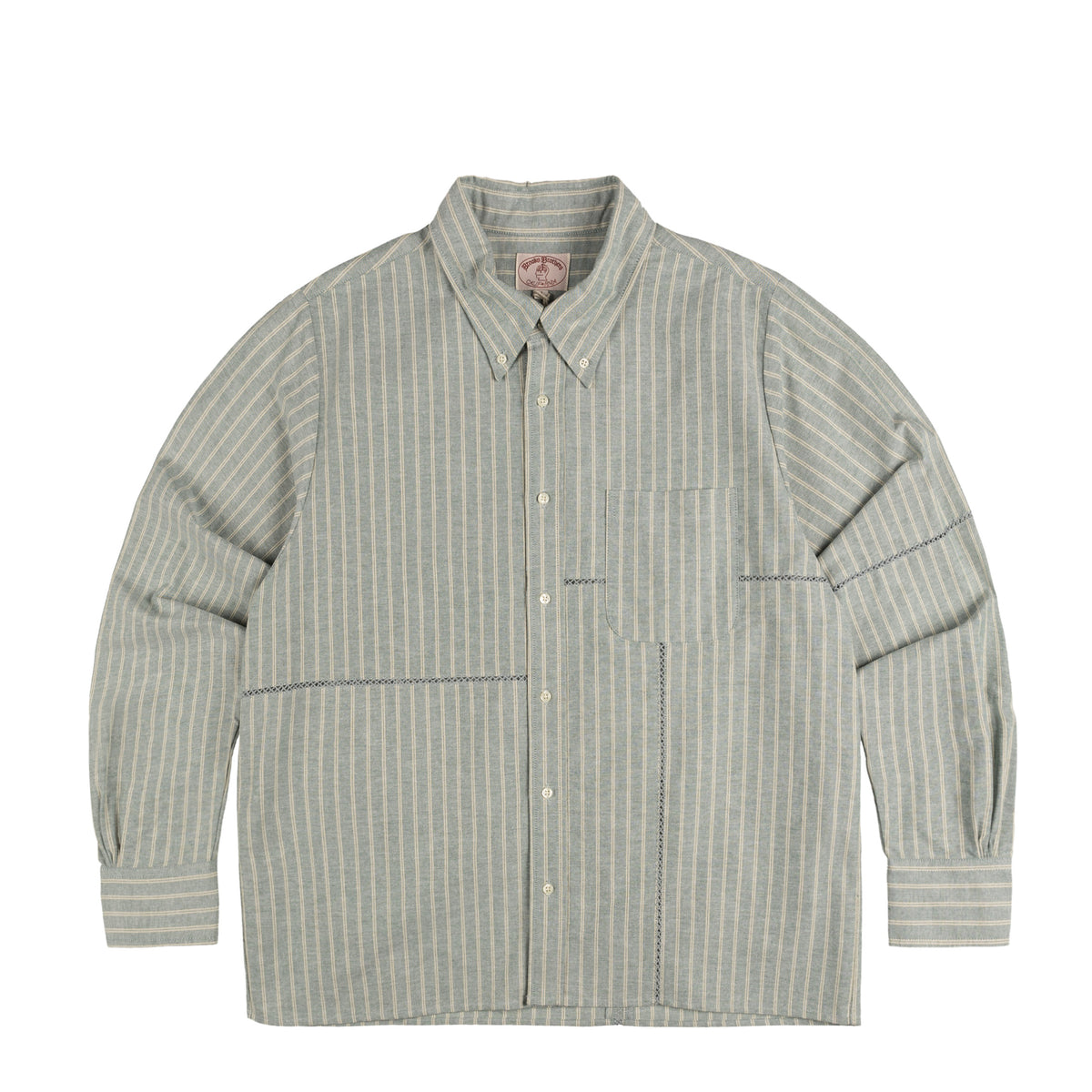 Brain Dead x Brooks Brothers Patchwork Oxford Button Up | Apparel » Buy ...