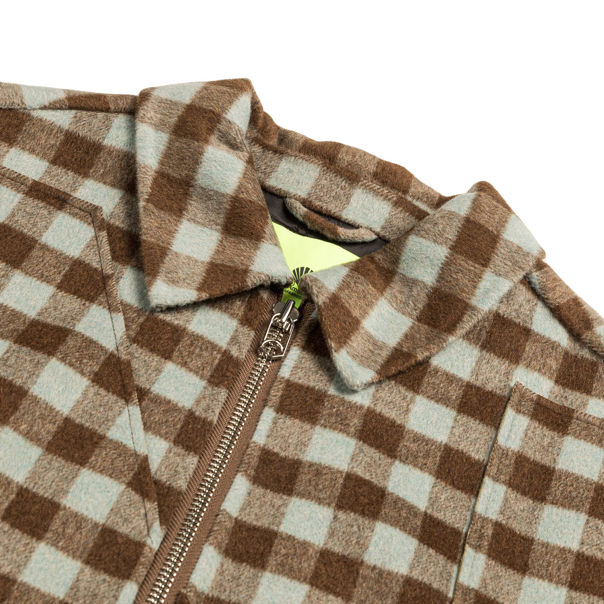 New Amsterdam Surf Association Wool Check Overshirt » Buy online now!