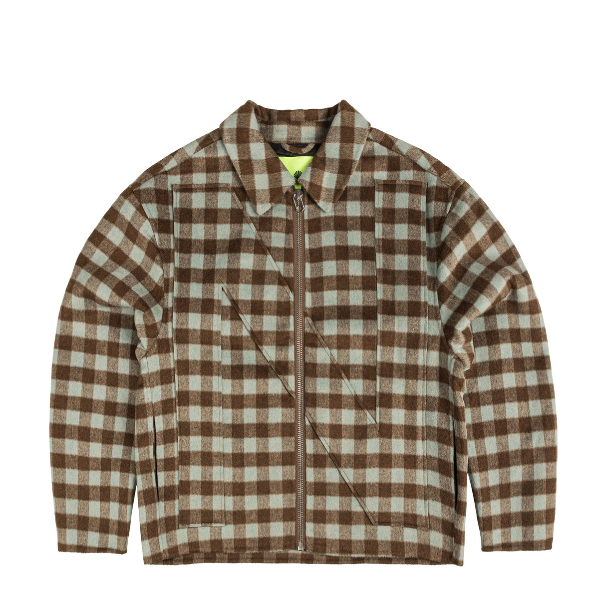New Amsterdam Surf Association Wool Check Overshirt » Buy online now!