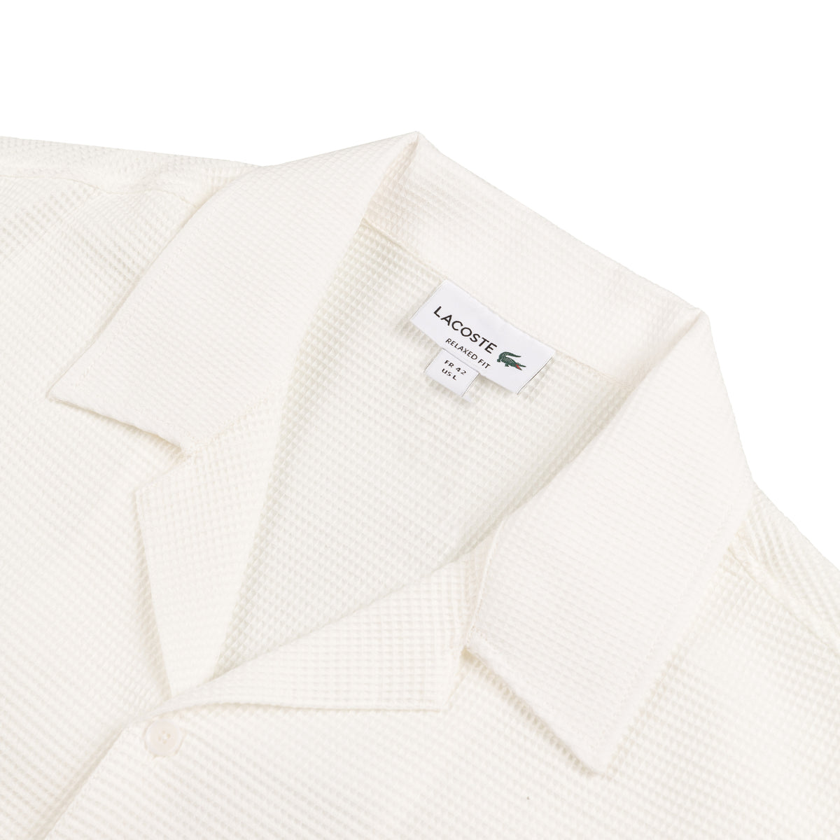Lacoste Relaxed Fit Shirt With Structured Waffle Look | Apparel » Buy ...